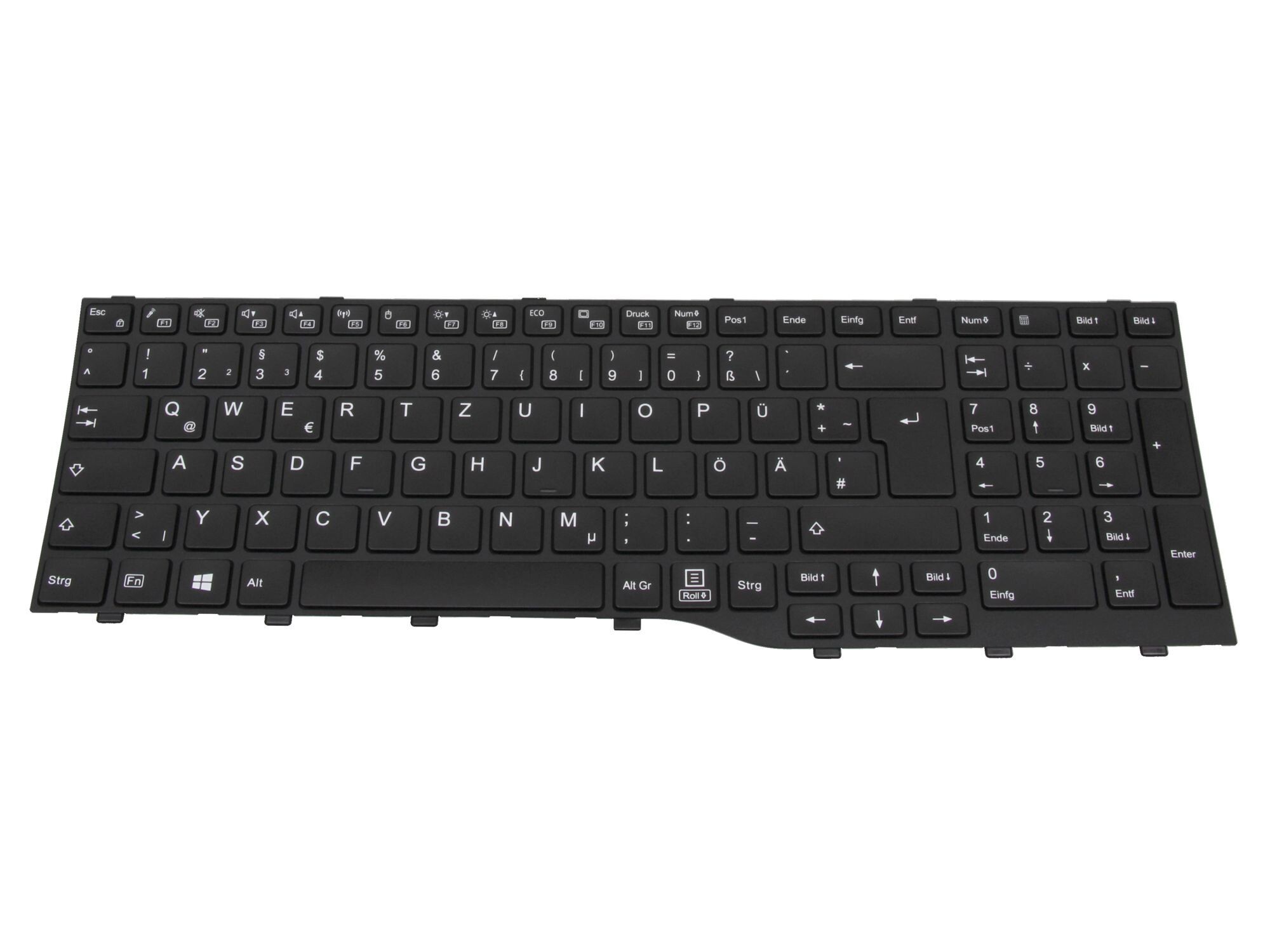 Fujitsu LifeBook E5513 original Tastatur DE (deutsch) schwarz/schwarz ...
